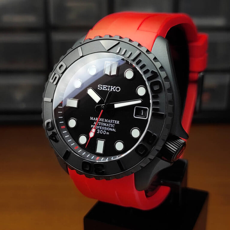 Seiko "BLACK&RED CARBON" - Mister Khronan MOD